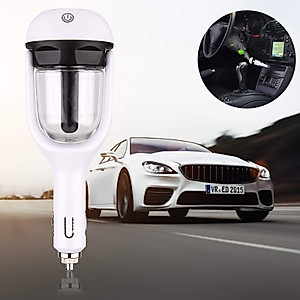 FPVERA Car Humidifier, Car Air Purifier Aroma Diffuser, Car Air Freshener Purifier Aromatherapy Mist Maker Suit for Vehicle Automobile Gift Water Soluble Essential Diffuser