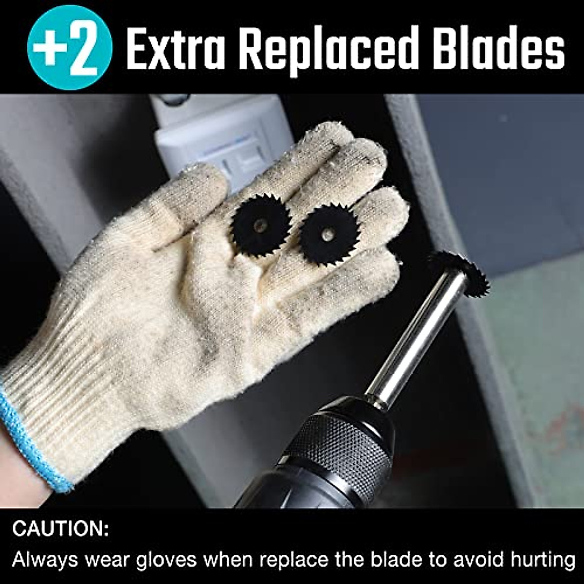 DURATECH Inside Pipe Cutter with 2 Replaced Blades, for PVC and Plastic Pipe