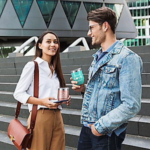 Teacher Appreciation Gifts, Teacher Gifts Thank You, Coffee Mug for Teachers, Teacher Tumbler with Straws Lids and Brushes for Graduation Educators Birthday Christmas Gift, 12 OZ (Mint, Rose Gold)