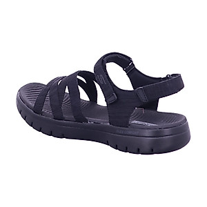 Skechers Women's ON-The-GO Flex Ankle Strap Sandal Sport, Black, 8