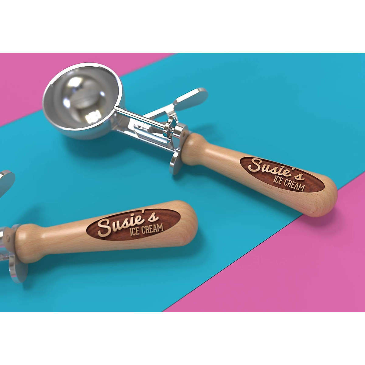 Personalized Ice Cream Scoop, Homemade Ice Cream, Ice Cream Server, Gift for Her, Baking Gift, Cooking Gift, Wood Ice Cream Scoop, Engraved Ice Cream Scoop, Vintage Ice Cream Scoop, Baking Gift