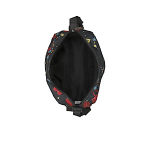 LeSportsac Keepsake Memory Daniella Crossbody Bag, Style 2434/Color E465, Whimsical Colorful Design: Handbags, Hearts, Flowers & Jewels, Celebrate 1974 Iconic Debut