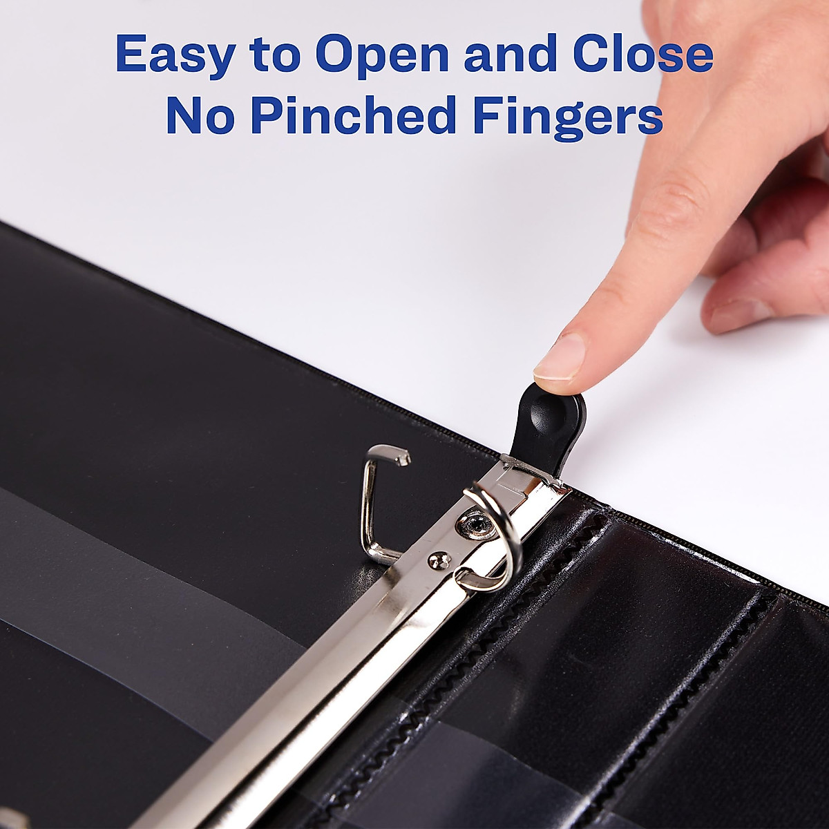 Avery Heavy-Duty View 3 Ring Binder, 1.5 Inch EZD Rings, Great for Portfolio Binders, Office Binders, School Notebook Binders, and More, 1 Red Binder (79171)