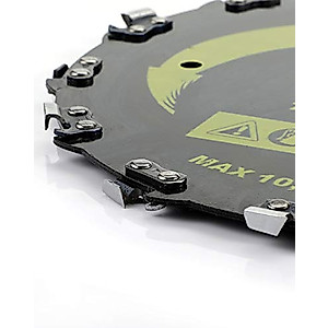 BlueNatHxRPR 9" Chainsaw Brush Cutter Blade 20 Teeth with Adapter Ring for String Trimmer Weed Eater Brush Cutter