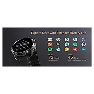 JAITEA Pro 3 GPS Wear OS Smartwatch Men's Sports/Smartwatch Double Layer Display Goldfish Grass Wear 4100 8GB Men