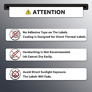 BETCKEY - 1.5" x 0.5" (38 mm x 13 mm) File Folder & Address Labels Compatible with Zebra & Rollo Label Printer,Premium Adhesive & Perforated [10 Rolls, 23500 Labels]