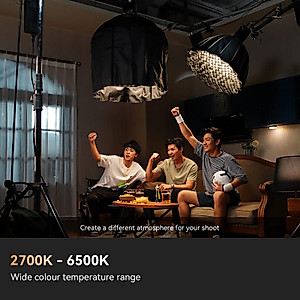 SmallRig RC 450B 450W Bi-Color LED Video Light 121,000Lux @1m CRI 95+ TLCI 96+ 2700K-6500K Camera Studio Lighting w/Bowens Mount Manual and App Control Remotely Professional Light - 3975