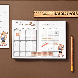 Monolike Happy and Lucky Diary 6 Month Planner, Love letter - Academic Planner, Weekly & Monthly Planner, Scheduler