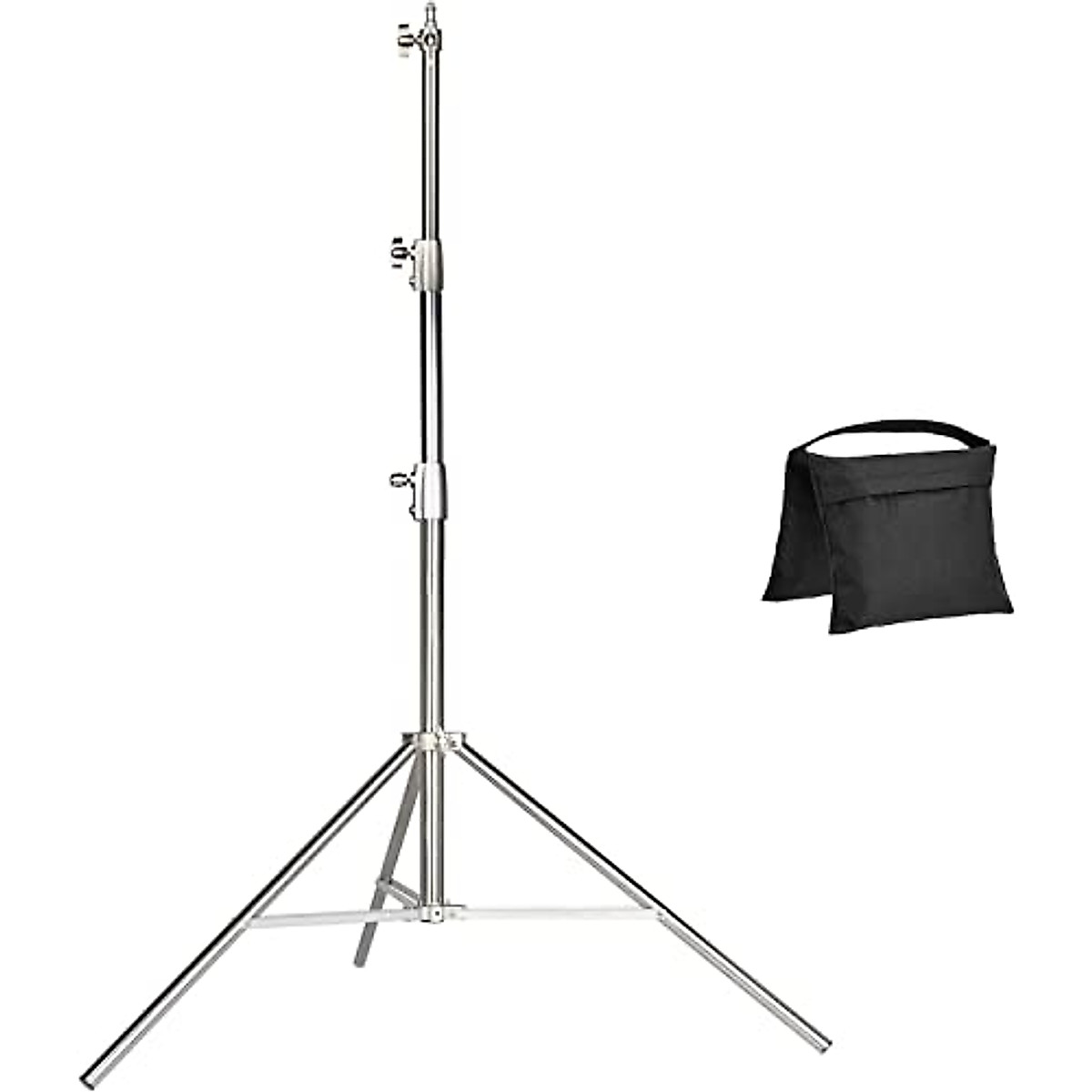 Godox AD400 Pro AD400Pro Flash w/2.8MLight Stand+Sandbag w/Godox 60 * 60cm Softbox with Grid GN72 TTL Monolight,1/8000 HSS Outdoor Flash Speedlight, 0.01-1s Recycle Time for Canon Sony Nikon,etc