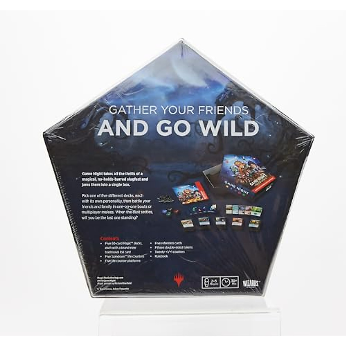 Magic: The Gathering 2022 Game Night - 5 Ready-to-Play Decks, 300 Cards, Ages 13+, 2-5 Players, 30+ Minutes