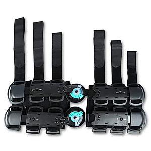 Soles Universal Hinged Knee Brace Telescoping ROM Orthosis Knee Brace, Adjustable Leg Stabilizer – Post Operative Injury Support for ACL, PCL, MCL or LCL - One Size Fits Most - Unisex