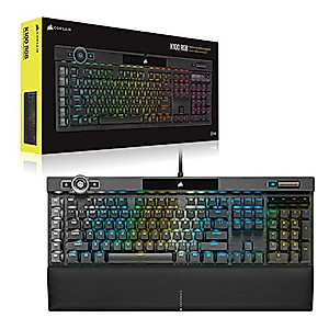 CORSAIR CH-912A014-JP K100 RGB Flagship Mechanical Gaming Keyboard, Japanese Layout, Cherry MX Axis, Equipped with AXON Hyperprocessing Technology, PBT Double Shot Key Cap