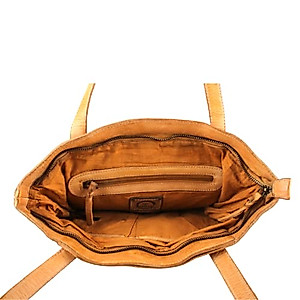 Art N Vintage Leather Crossbody Stylish Sling Bag Purse - Handbag for Women with 3D Ombre Flower Detail (Designer Gifts) - Mustard