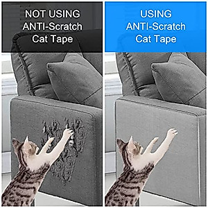 Furniture Protectors from Cats Couch Corner Protector for Anti Cats Scratch Protectors Deterrent for Furniture Tape XL - 8 Pack