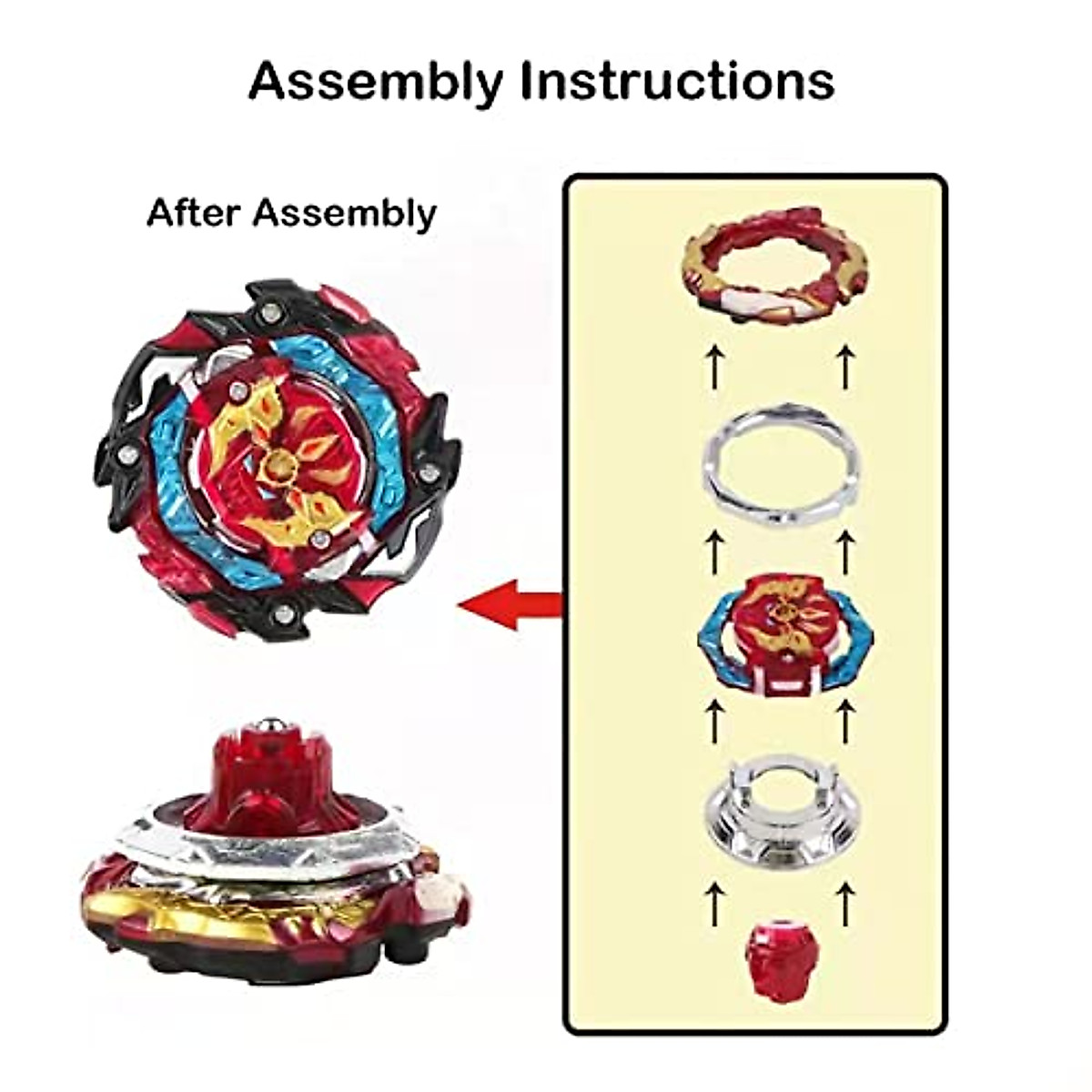 Battling Tops Burst Dynamite Battle B-188 Astral Spriggan Gyro Toys for Kids with Launcher