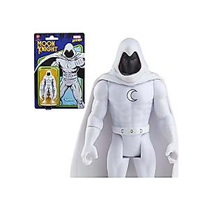Hasbro Marvel Legends Series 3.75-inch Retro 375 Collection Moon Knight Collectible Action Figure, Toys for Kids Ages 4 and Up