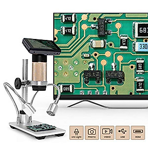 Andonstar ADSM201 HDMI Digital Microscope with 3MP HD Sensor and Industrial Lens for PCB CPU SMT Soldering and Phone Repair