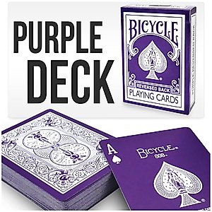 Purple Playing Cards Bicycle Deck