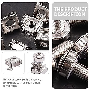 SOLUSTRE 1 Set Screw Set Nuts Screws Stud Carbon Steel Rack