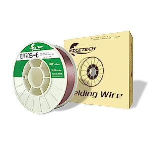 NICETECH, MIG Solid Welding Wire, Carbon Steel, ER70S-6 .030-Diameter, 10 Pounds Spool, Package of 1