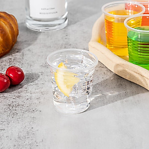 YEEHAW 3 oz Disposable Plastic Cups, 500 Pack, BPA-Free, Clear, Bathroom Mouthwash Cups, Ideal for Parties and BBQ