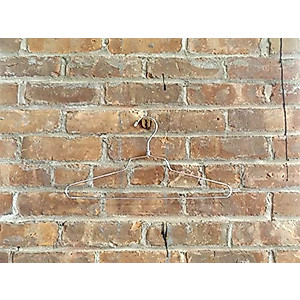 NAHANCO SLD-16HU 16” Heavy Duty Commercial Steel Metal Shirt Hanger, Chrome (Pack of 25)