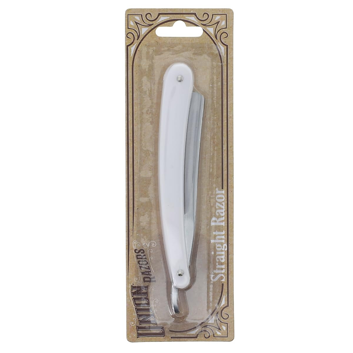 Union Razors SR2 Straight Edge Razor with White Handle