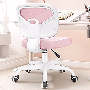 Primy Kids Desk Chair, Pink Study Chair for Boys Girls with Height Adjustable, Swivel Mesh Task Student Chairs for 4-12, Growing Teen Office Chair for Home/School/Office (Pink)