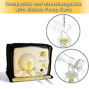 Nenesupply Tubing Compatible with Medela Pump in Style Advanced Breastpump Replacement Parts for Medela Pump Parts Incl. Tubing Valves Membranes