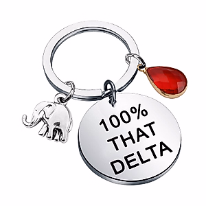 CENWA Sorority Gift 100% That Keychain Sorority Gift (100% That D K)