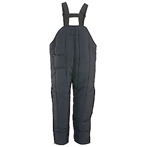RefrigiWear Men's Iron-Tuff High-Bib Overalls, -50°F (-46°C), Size 34x32 in Medium Tall (0385R), Navy