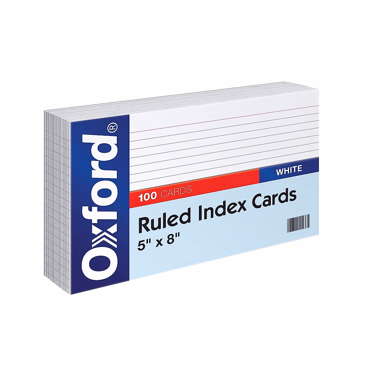 Oxford Ruled Index Cards, 5" x 8", White, 100/Pack (51) (2 Pack)