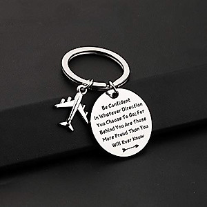 LQRI Future Pilot Gift New Pilot Gifts Pilot Graduation Gift Be Confident in Whatever Direction You Choose to Go (K-airplaine)