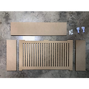 Fichman Furniture Unpainted Radiator Cover Kit, 42" L x 28" H (12" Depth)
