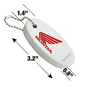 GRAPHICS & MORE Honda Powersports Logo Floating Keychain Oval Foam Fishing Boat Buoy Key Float
