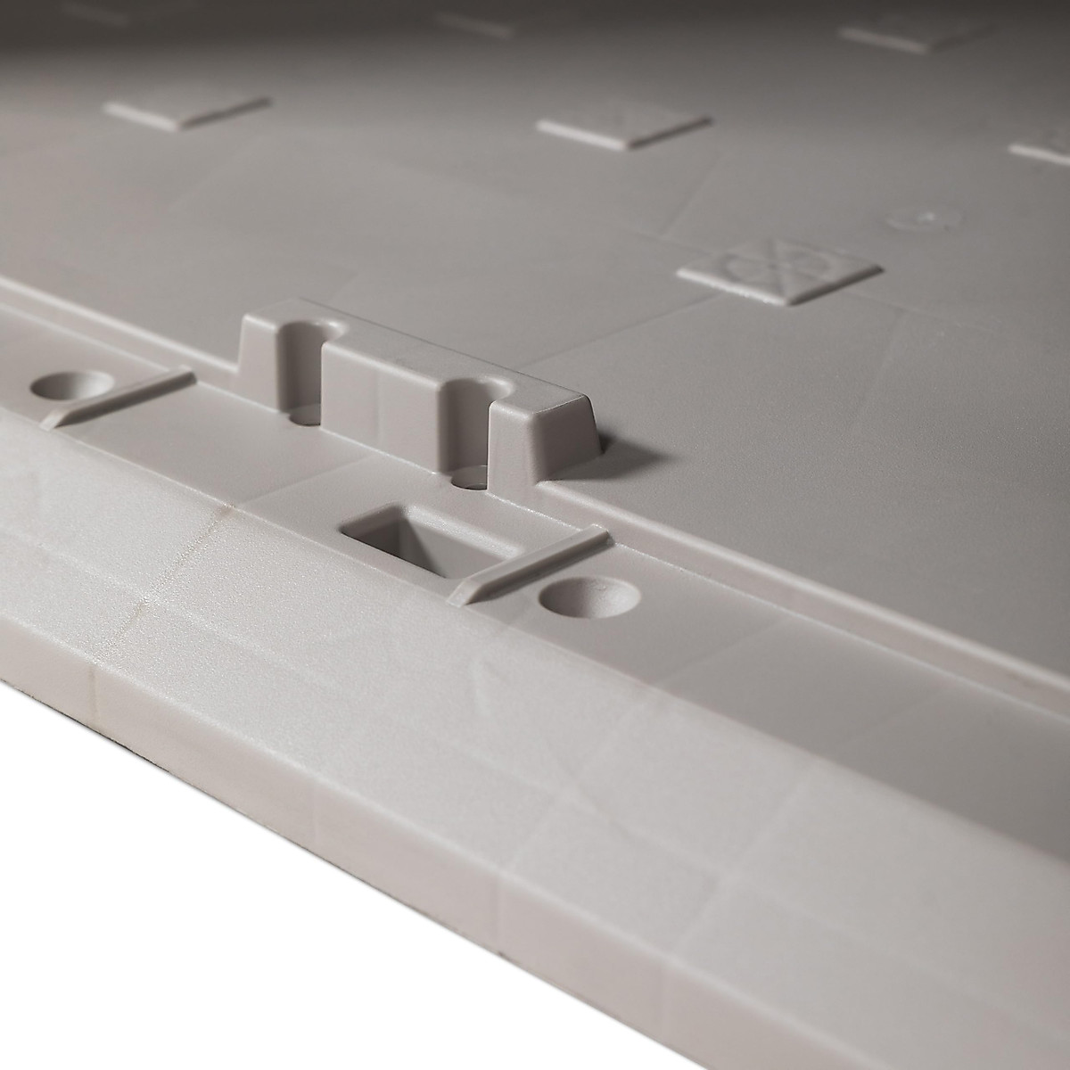 Toomax Stora Way All Weather Outdoor XL Horizontal Storage Shed Cabinet for Trash Can, Garden Tools, and Yard Equipment, Taupe Gray and Anthracite