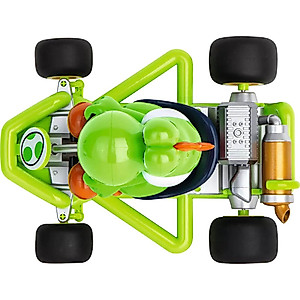 Carrera 200988 RC Official Licensed Mario Kart Pipe Kart Yoshi 1:18 Scale 2.4 GHz Remote Radio Control Car with Rechargeable LiFePO4 Battery - Kids Toys Boys/Girls