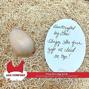 Cackle Hatchery Comfort Nests™ Handcrafted Nest Box Liners from 100% Aspen Excelsior (8 Pack) - Provides Comfort for Hens and Protection for Eggs