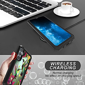 BPQOJB for Samsung A54 5G Case Galaxy A54 5G Case with Green Hummingbird Pattern for Men Women Dual Layer Hybrid Hard PC Soft TPU Shock Proof Protective Case for Samsung Galaxy A54 5G 6.4 inch 2023