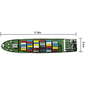 DIY Racing Boats Container Vessel Battery Powered Ship Model Educational Toys Children Gifts