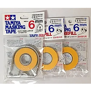TAMIYA 6mm Masking Tape with 2pcs Refill