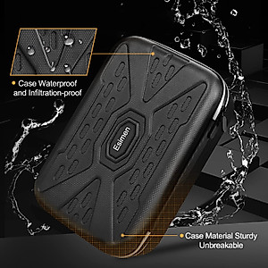 Esimen Hard Protective Travel Case for Quest 2 Carrying Case Controllers Accessories with Shoulder Strap, VR Glass Protector-Shock-Dust-Water Proof (Case)