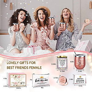 Birthday Gifts for Women Best Friends, Friendship Gifts for Women BFF Gifts Birthday Gifts for Friends Female, Sister Gifts from Sister Lavender Scented Candles Funny Gifts for Women, Her, Friends…