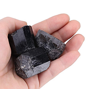 1 Pcs Black Quartz, Tormalina Nera Turmalina Negra Piedra Crystal Tourmaline Rough Rock Mineral Healing Stone