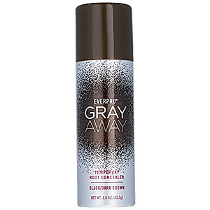 Everpro Gray Away Temporary Root Concealer, Black/Dark Brown 1.5 oz.