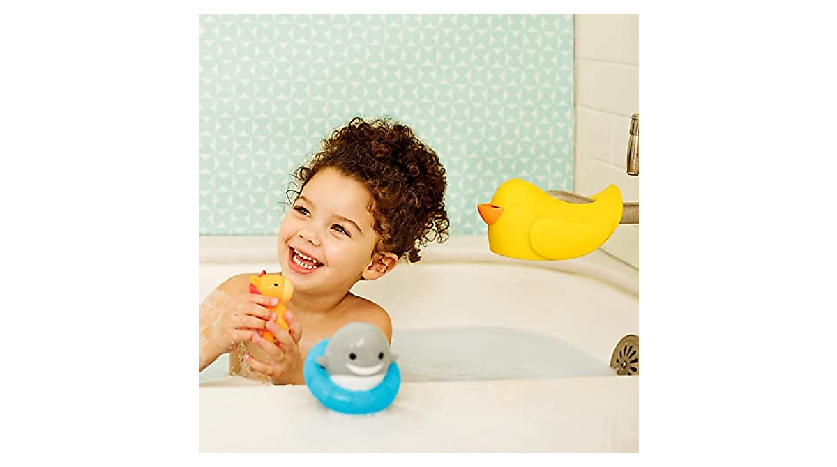Munchkin Beak Bath Spout Cover with Bubble Dispenser | Safe & Fun Bath