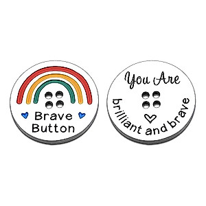 Back To School Gifts for Kids Teen Boys Girls, Inspirational Off To Collge First Day of School Gifts for Son Daughter, Brave Worry Anxiety Rainbow Brave Gift, Christmas Stocking Stuffer Birthday Gifts