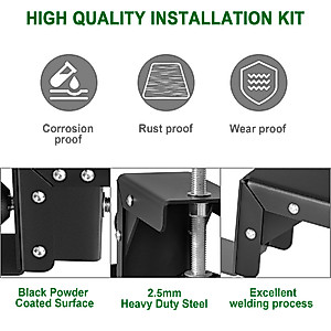 HomiShare Door Installation Kit, Heavy Duty Door Board Dolly for 1-3/8" and 1-3/4" Pre-Hung, Slab, and Front Doors, Black Powder Coated Installation Tool Kit for Commercial & Residential Use