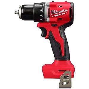 Milwaukee 3601-20 M118 18V Lithium-Ion Brushless Cordless 1/2 in. Compact Drill/Driver (Tool Only), Red