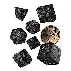 Q-Workshop Witcher Dice Set. Yennefer - Q-Workshop Obsidian Star